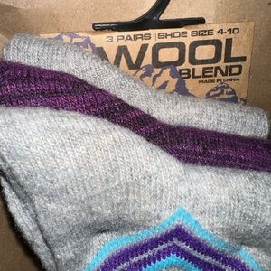 Born | Accessories | Born Wool Blend Outdoor Long Socks 3 Pairs Stay ...
